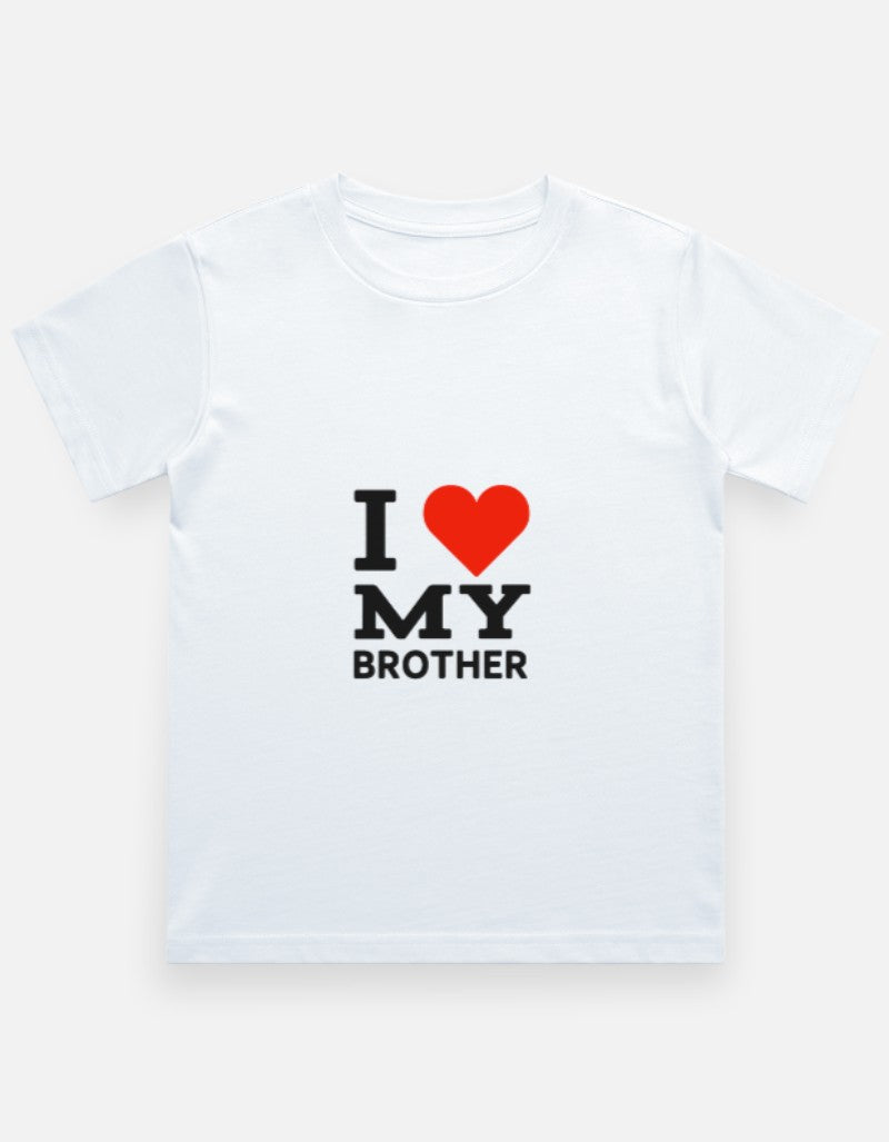 I Love My Brother Kids T-Shirt – Rakhi Special Tee – Qunoh